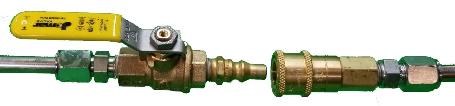 Small Cylinder Flare Kit (upgraded to 1/2" SS tube) - Responder Training